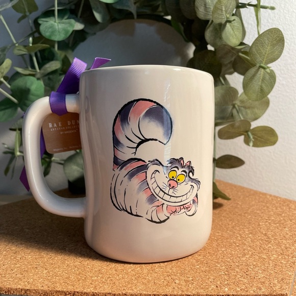 Disney | Kitchen | New Disney Rae Dunn Cheshire Cat How Curious Mug ...